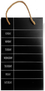 Komto Multi Functional Weekly Planner Chalkboard Wall-Mounted Wooden ...