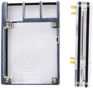 REES52 Raspberry Pi 4 5 Layer Case, Raspberry Pi 4 ABS Case with Fan Mounting Block, Pi 4 ...