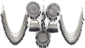 Dev Fashion Alloy Sterling Silver Silver Jewellery Set Price in India - Buy Dev Fashion Alloy ...
