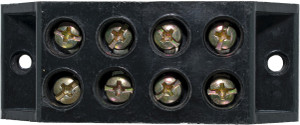 Ovicart 30A 4 Way Bakelite Connector Strip Black Screw Terminal Connection Block 4 Way Bakelite ...