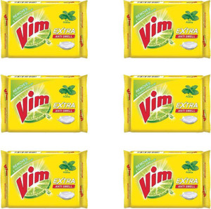 Vim EXTRA ANTI SMELL BAR (pack of 6) Dishwash Bar Price in India - Buy Vim EXTRA ANTI SMELL BAR ...