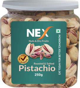 NEX DRY FRUITS NEX Premium Roasted & Salted Pistachios 250g Pistachios Price in India - Buy NEX ...