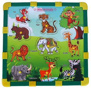 Archana Novelty Wild Animals Theme Puzzle Game - Wild Animals Theme ...