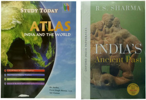 STUDY Today ATLAS INDIA AND THE WORLD + INDIA,S ANCIENT PAST BY R.S ...