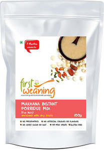 First Weaning Makhana instant porridge mix (Fox Nuts), enriched with dry fruits, 100g Cereal ...
