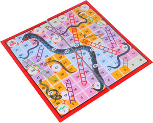 JMD Creation Ludo Snakes and Ladders Travel Board Game 2-in-1 Classic Ludo Set Strategy Family ...