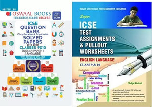 Combo Of Oswaal ICSE Question Bank Chapterwise & Topicwise Solved Papers, English Paper - 1 ...