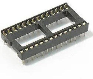 Ihc 28 Pin IC Base/Socket (DIP) – Wide (pack of 5) by hobby center Electronic Components ...