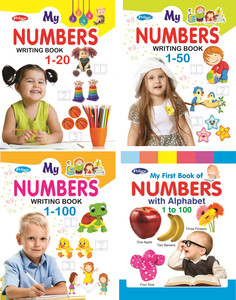 Numbers Writing Book 1-20,1-50,1-100 Writing Book For Kids, Numbers ...