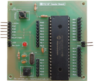 ScienceLab Technosolutions PIC18F Microcontroller Header Board Educational Electronic Hobby Kit ...