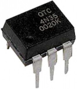 HRTRONICS 4N35, Optocoupler, Transistor Output, 1 Channel, DIP, 6 Pins, 50 mA, 5 kV, Electronic ...