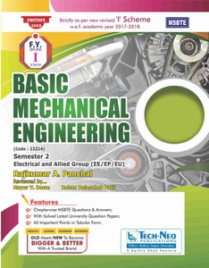 Basic Mechanical Engineering - Mechanics ( Sem 2 Electrical MSBTE Diploma ): Buy Basic ...