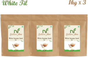 Nature food Good Quality White Sesame Seed / White Til - 3KG (1kg x 3) White Sesame Seeds Price ...