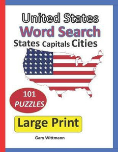 United States Word Search, States, Capitals, Cities: Buy United States ...