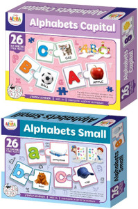 Alyna Ankit Toys Alphabets Capital & Small Educational Jigsaw Puzzle ...