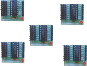 ScienceLab Technosolutions Set of 05 - [ MCP3008 Breakout Board ] Educational Electronic Hobby ...