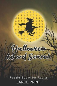 Halloween Word Search Puzzle Books for Adults Large Print: Buy ...