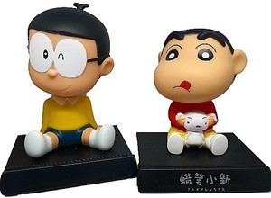 Daiyamondo Japanese cartoon Nobita With Shin Chan With Dog Big Size Bobble Head - Action Figure ...
