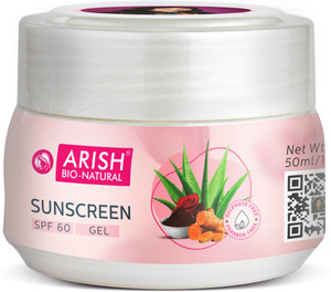 ARISH BIO-NATURAL SUNSCREEN SPF 60 Gel - SPF 60 - Price in India, Buy ARISH BIO-NATURAL ...