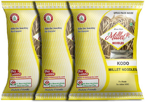 e-Millet Kodo Millet Noodles with Masala pack of 190g x 3 nos Hakka Noodles Vegetarian Price in ...