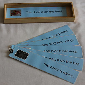 Jnanamudra Montessori-Language-Blue Rectangular Boxes for Sentences Set ...