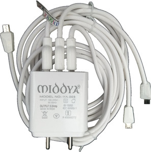 MIddYA 15.5 W 3.1 A Wall Charger for Mobile with Detachable Cable - MIddYA : Flipkart.com
