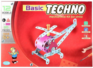 Fronted Little Engineer Basic Techno Mechanical Kit for Child 12 Different Models 95 PCS Price ...