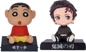 Daiyamondo Both Famous Japanese Cartoon Character Shinchan With Nobita Bobble head Big Size ...