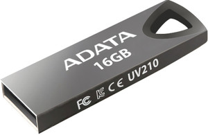 ADATA UV 210 2.0 - 16 GB PENDRIVE 16 GB Pen Drive Compatible with Tablet USB 2.0 Metal Case ...