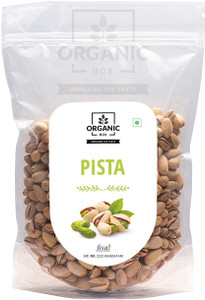 Organic Box Whole Roasted Salted Pistachios Pista inshell - 500g Pistachios Price in India - Buy ...