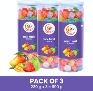 Life Mix Fruit Candy (230g Each) Digestive Candy | Pack of 3 | mix fruit candy Mix fruits Candy ...