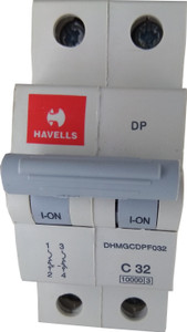 HAVELLS C series DP MCB 32A MCB Euro 2 DHMGCDPF032 MCB Price in India - Buy HAVELLS C series DP ...