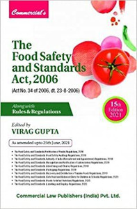 The Food Safety and Standards Act, 2006 (15th edition 2021): Buy The ...