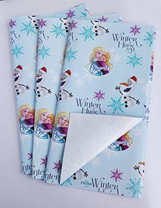 FKONLINE Design Frozen Theme Anna & Elsa Frozen Paper Gift Wrapper ...