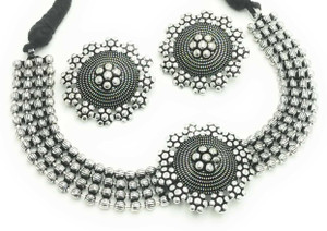 Dev Fashion Copper Silver Jewellery Set Price in India - Buy Dev Fashion Copper Silver Jewellery ...