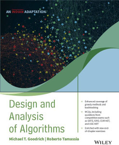 Design and Analysis of Algorithms: Buy Design and Analysis of Algorithms by Michael T. Goodrich ...