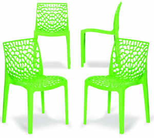 Binani Spider Web Series Modern Stackable Plastic Armless chairs Plastic Dining Chair Price in ...
