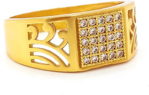 Cherry Cloud Brass Diamond Gold Plated Ring Price In India Buy Cherry Cloud Brass Diamond Gold