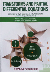 Transforms And Partial Differential Equations MA8353(2017 Regulation) 14th Edition: Buy ...
