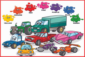 Early Learning Wall Sticker Poster|Vehicals|Color Name|Poster for Kids ...