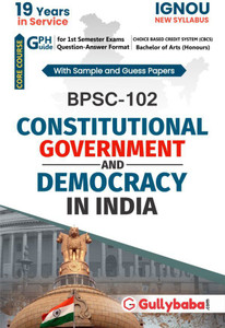IGNOU BPSC-102 Constitutional Government And Democracy In India: Buy IGNOU BPSC-102 ...