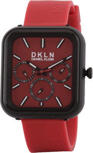 DANIEL KLEIN Daniel Klein Analog Red Dial Men's Watch -(DK.1.12648-5) DKLN Analog Watch - For ...