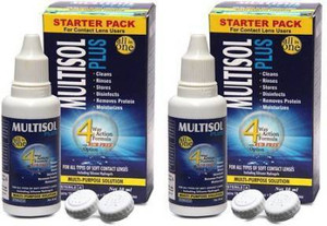 FLAMBE Multisol 30ML Pack of 2 Lens solution with lens Case Lens Solution Price in India - Buy ...