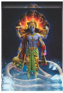 Lord Vishnu huge form in Vaikunth dham image 3D Poster - Religious posters in India - Buy art ...