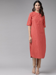 Yash Gallery Women Solid Straight Kurta - Buy Yash Gallery Women Solid ...