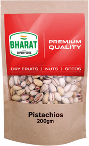 Bharat Super Foods Premium Pistachios Roasted & Salted (200gm Pack) Pistachios Price in India ...