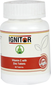 IGNITOR Vitamin C Non Chewable Tablets with Zinc (60 Tablets) Price in India - Buy IGNITOR ...