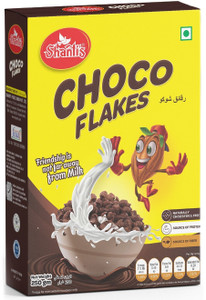 shanti's Wheat Choco flakes/ Instant Breakfast Cereals Chocoz milky Flakes/Ready to Eat/Children ...