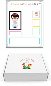 Fun and Learn Community Helper with 1 hard laminated sheet ,72 sunboard ...