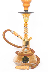 Handywharf "THE GOLD YARD" 17 Inch Tall Luxury Hookah from Gold Mine Series. Royal Arabian Style ...